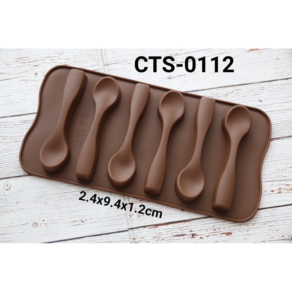 Jual CTS-0112 CETAKAN SILIKON cetakan coklat sendok spoon yamama baking ...