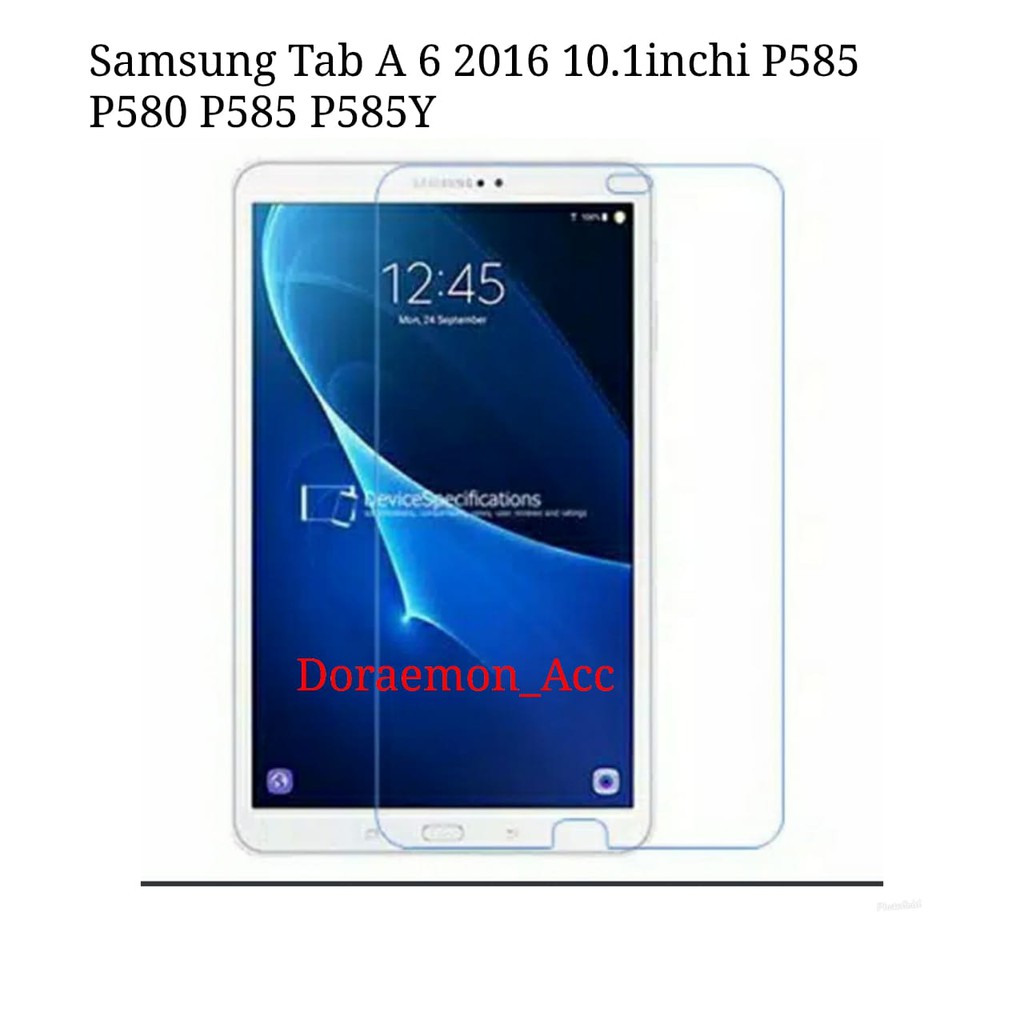 Jual Tempered Glass Clear Samsung Galaxy Tab A A6 10.1 2016 With S Pen P580 P585Y P585 | Shopee ...