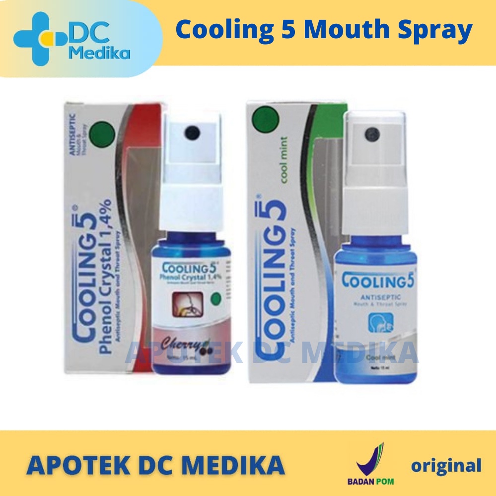 Jual Cooling 5 Mouth Spray / Anti Bau Mulut / Sariawan / Sakit Gigi ...