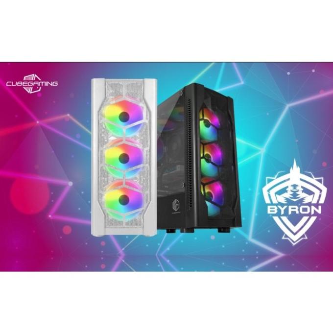 Jual Casing Komputer CUBE GAMING BYRON Tempered Glass Mid Tower ATX(No ...