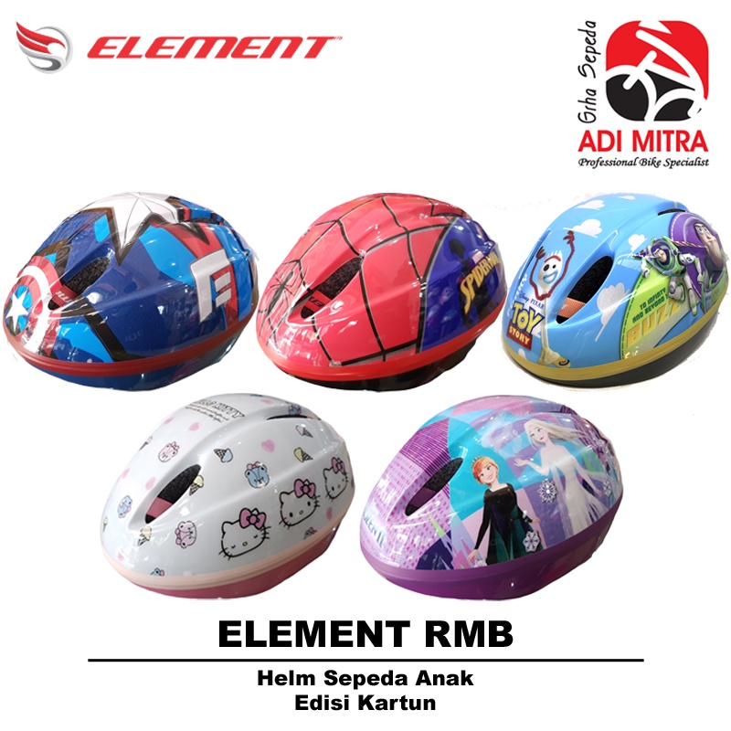 Jual RMB Helm Sepeda Anak Edisi Kartun Frozen Hello Kitty Avengers ...