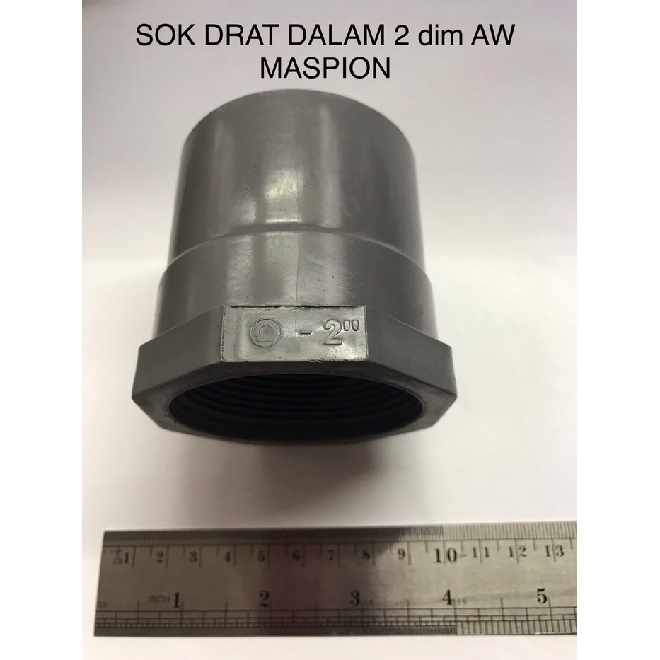 Jual SDD 2 inch dim PVC AW MASPION sambungan pipa faucet socket MURAH ...