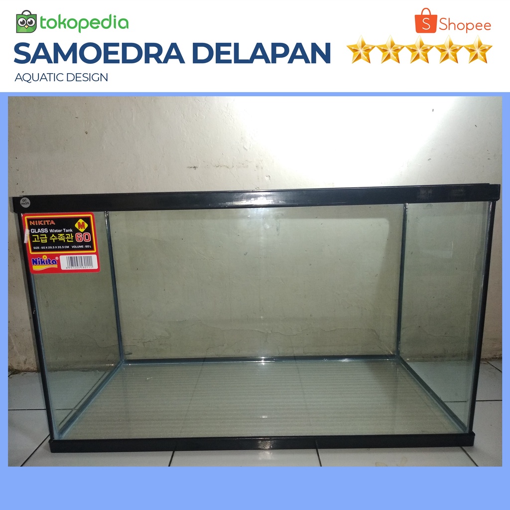 Jual AQUARIUM NIKITA (60 cm) PLUS PACKING KAYU COCOK UNTUK IKAN, REPTIL, HAMSTER & LAINNYA ...