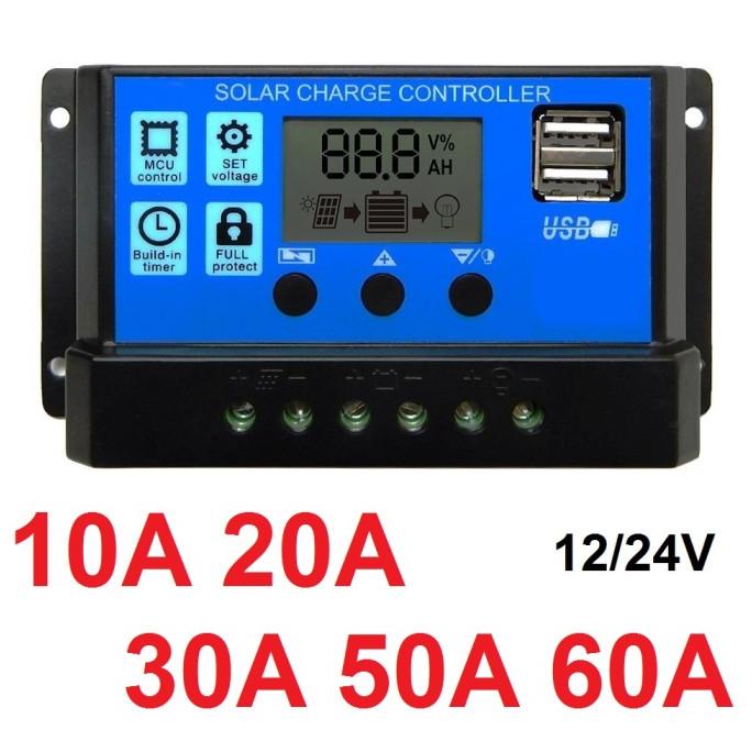 Jual Solar Charge Controller 10A 20A 30A Cell PWM Pengisi Daya Surya 12V24V RUMIX66 Segera ...