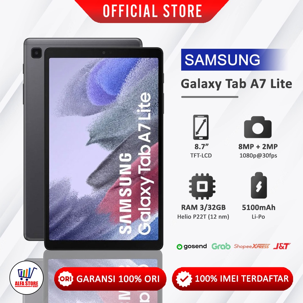 Jual SAMSUNG TABLET TAB A7 LITE LTE RAM 3/32GB GARANSI RESMI | Shopee Indonesia
