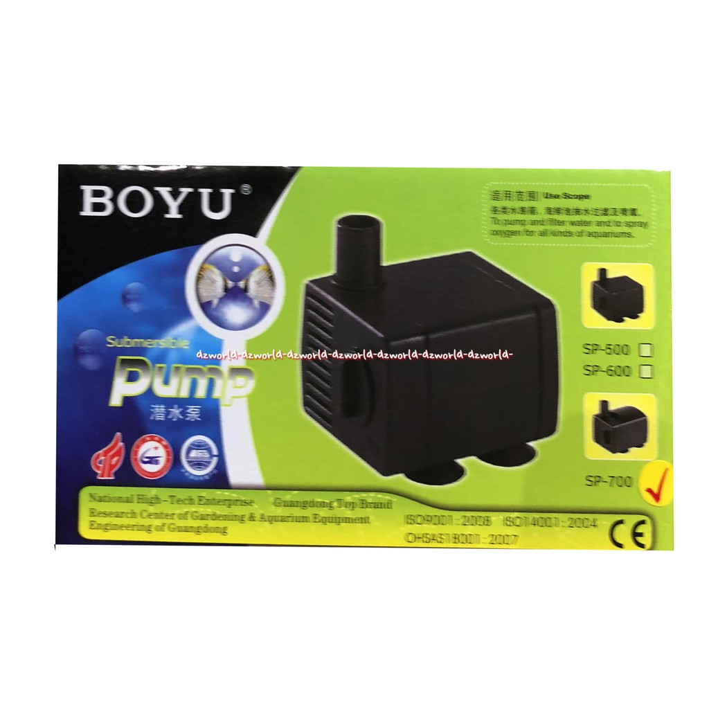 Jual Boyu Pump Sp 700 Mesin Pompa Aquarium Pompa Akuarium Hemat Energi ...