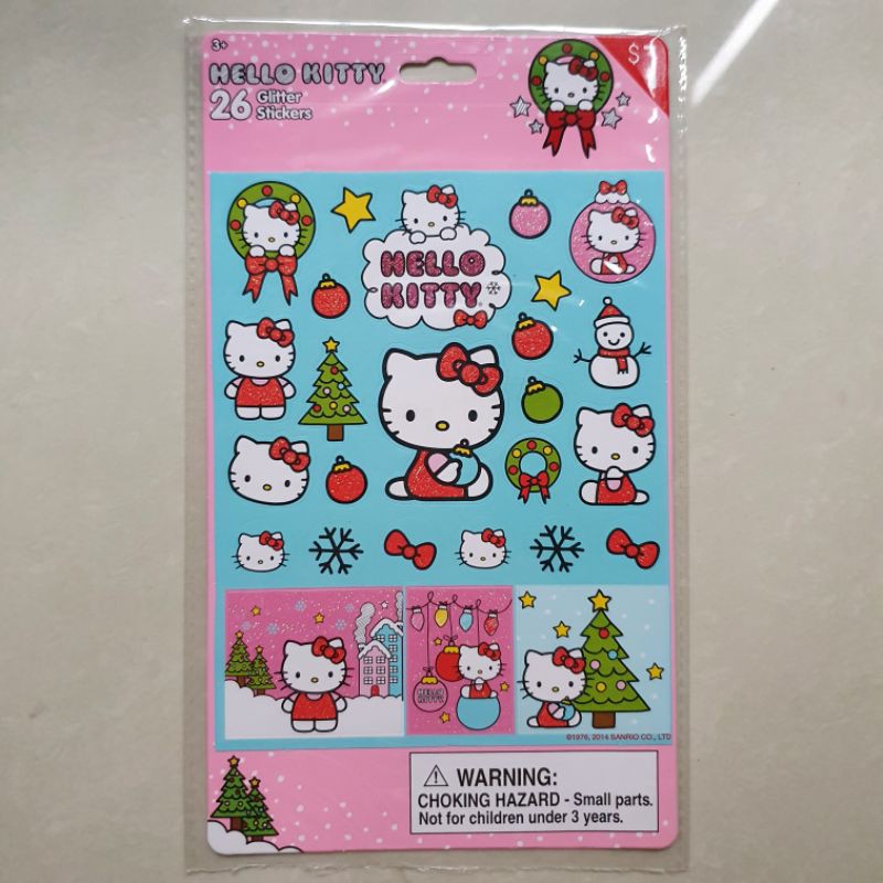 Jual hello kitty glitter sticker for scrapbook and journal | Shopee ...