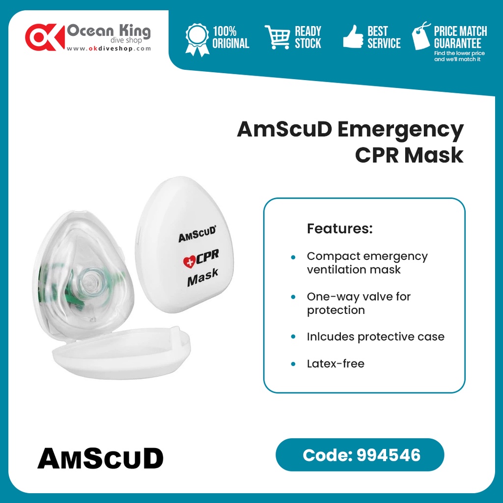 Jual AmScuD Emergency CPR Mask For Rescue | Shopee Indonesia
