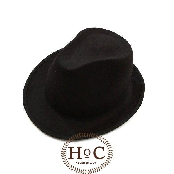 Jual Houseofcuff Topi Fedora Hat BLACK FEDORA HAT LAKEN | Shopee Indonesia