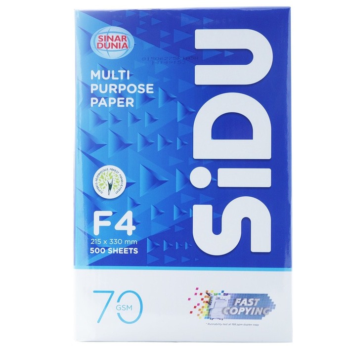 Jual Kertas HVS Sinar Dunia SIDU F4 70 Gram | Shopee Indonesia