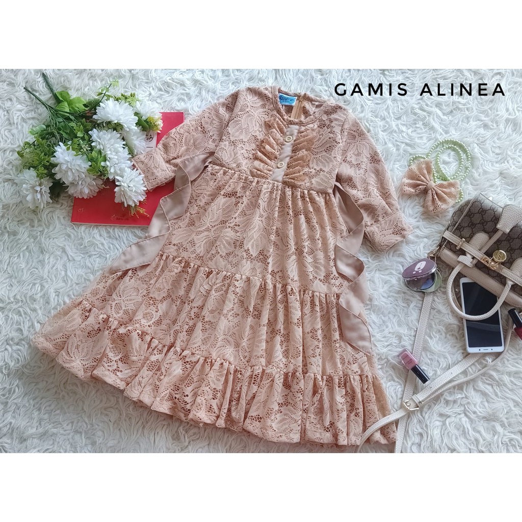Jual GAMIS MODEL ALINEA ANAK WARNA COKLAT 2-3 TAHUN (READY STOCK ...