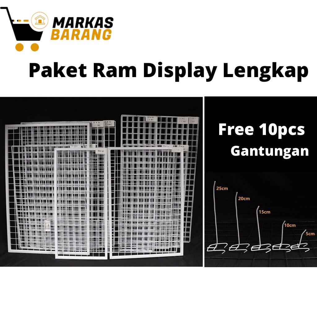 Jual [EKSTRA PACKING] Rak Ram Display Aksesoris Ram Display Tempel ...