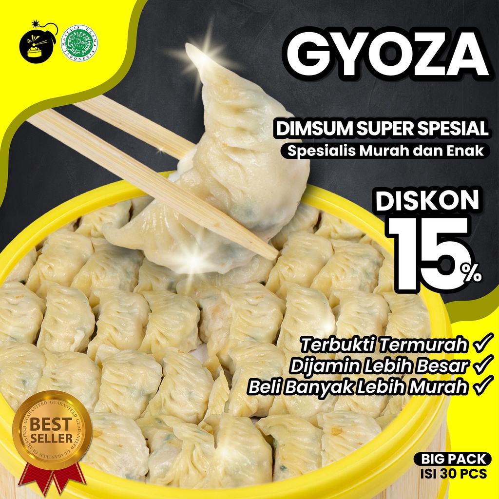 Jual Dimsum Gyoza / Dumpling / Kuotie – Frozen Food Halal Mbledos Super ...