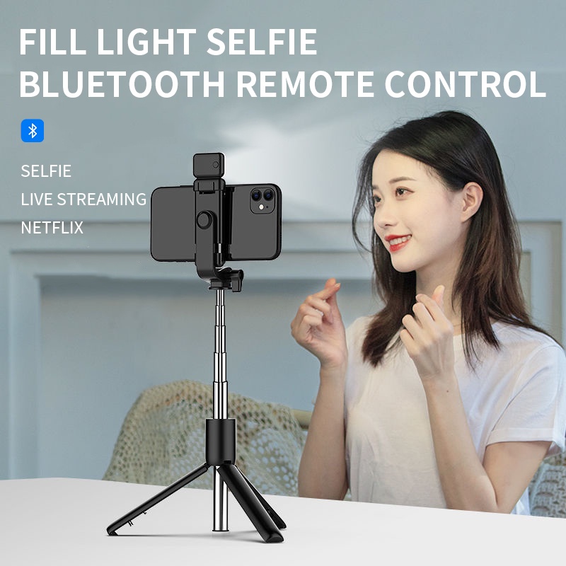 Jual Selfie Stick Tongsis Bluetooth Tripod Stand Holderremote 3 In 1