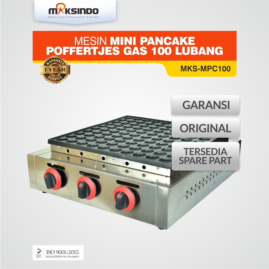 Jual Mini Pancake Poffertjes Gas 100 Lubang MKS-MPC100 | Shopee Indonesia