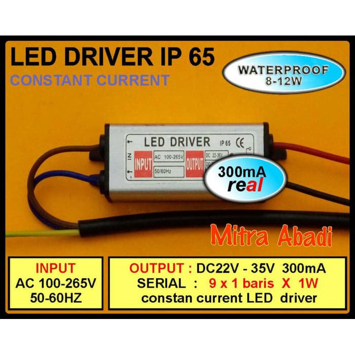 Jual Ns FC LED Driver 10 Watt 300 Ma Casing Besi Waterproof | Shopee ...