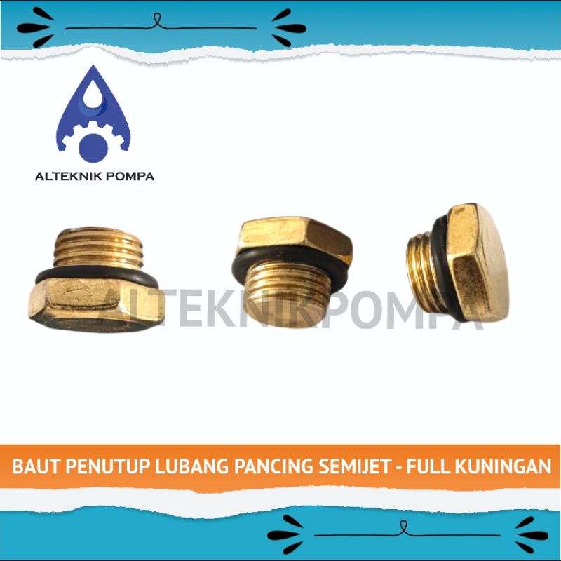 Jual BAUT KUNINGAN PENUTUP LUBANG PANCING SEMIJET | Shopee Indonesia