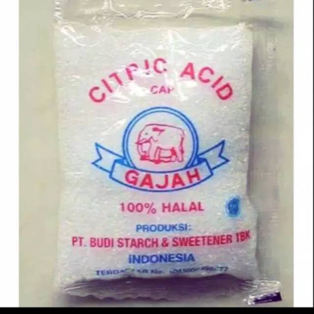 Jual Citric acid cap gajah 50 gr ( 5 sachet ) | Shopee Indonesia