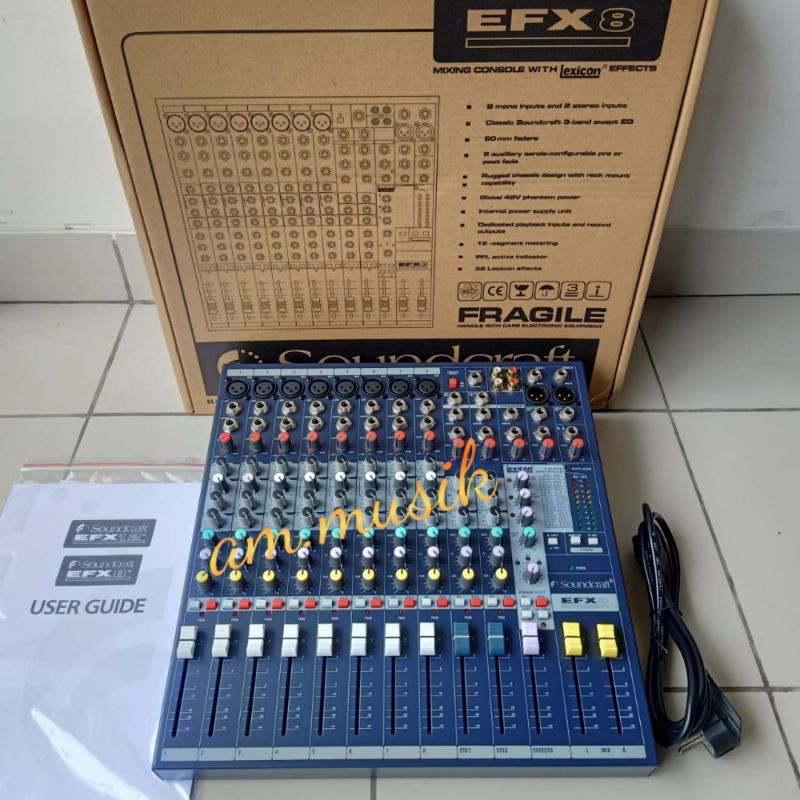 Jual Mixer Soundcraft EFX 8 Effact Lexicon Harga Promo Grade A efx8 ...
