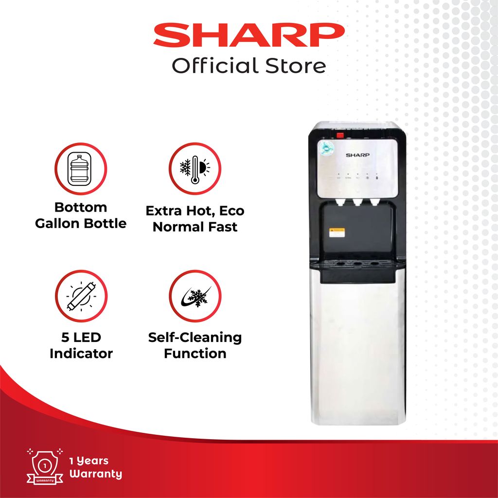 Jual Sharp Dispenser Bottom Loading SWD-83EHL-SL - Silver | Shopee ...