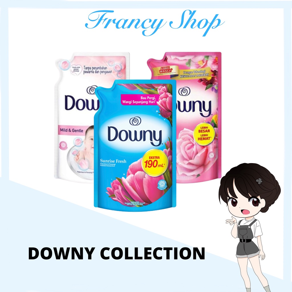 Jual Pelembut Pewangi Pakaian Downi Downy Floral Pink 700 ml/ Downy ...