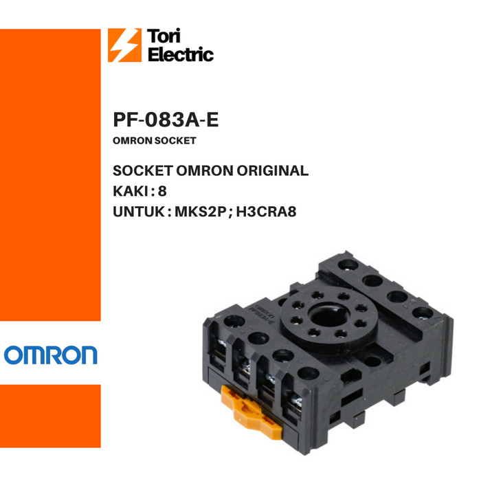 Jual Socket Relay Timer Soket OMRON PF-083A-E PF 083A E U/ MKS2P 8PIN 8 ...