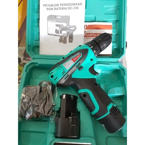 Jual MESIN BOR CAS NRT-PRO 330 HD TANPA MATA 2 BATERAI | Shopee Indonesia