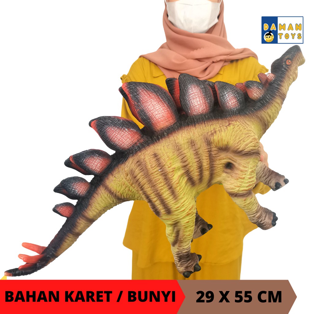Jual FIGURE MAINAN ANAK DINOSAURUS BESAR KARET/MAINAN DINO BUNYI ...