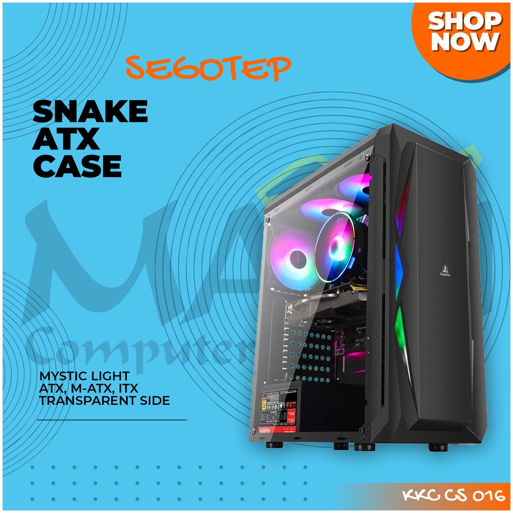 Jual Segotep Snake Mystic Light Acrylic Side Panel ATX Gaming Casing ...