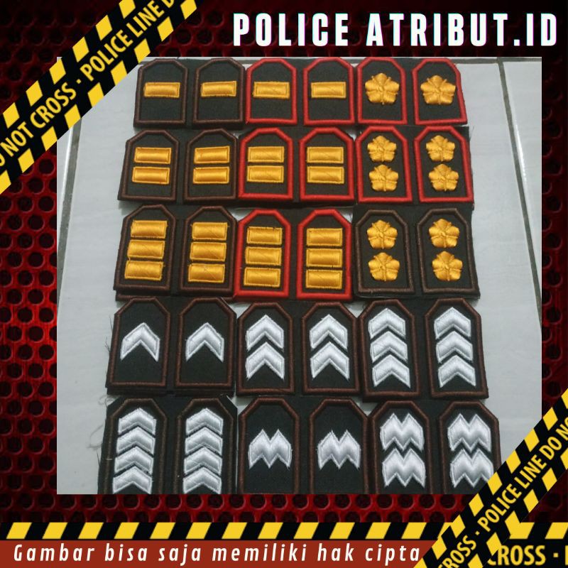 Jual Pangkat Polisi PDL Bordir Timbul Perlengkapan Polri terbaru Hot ...