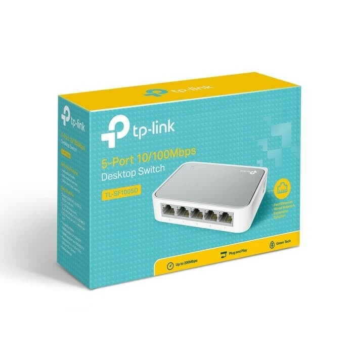 Jual TP-LINK Switch Hub 5-Port 10/100Mbps - TL-SF1005D | Shopee Indonesia