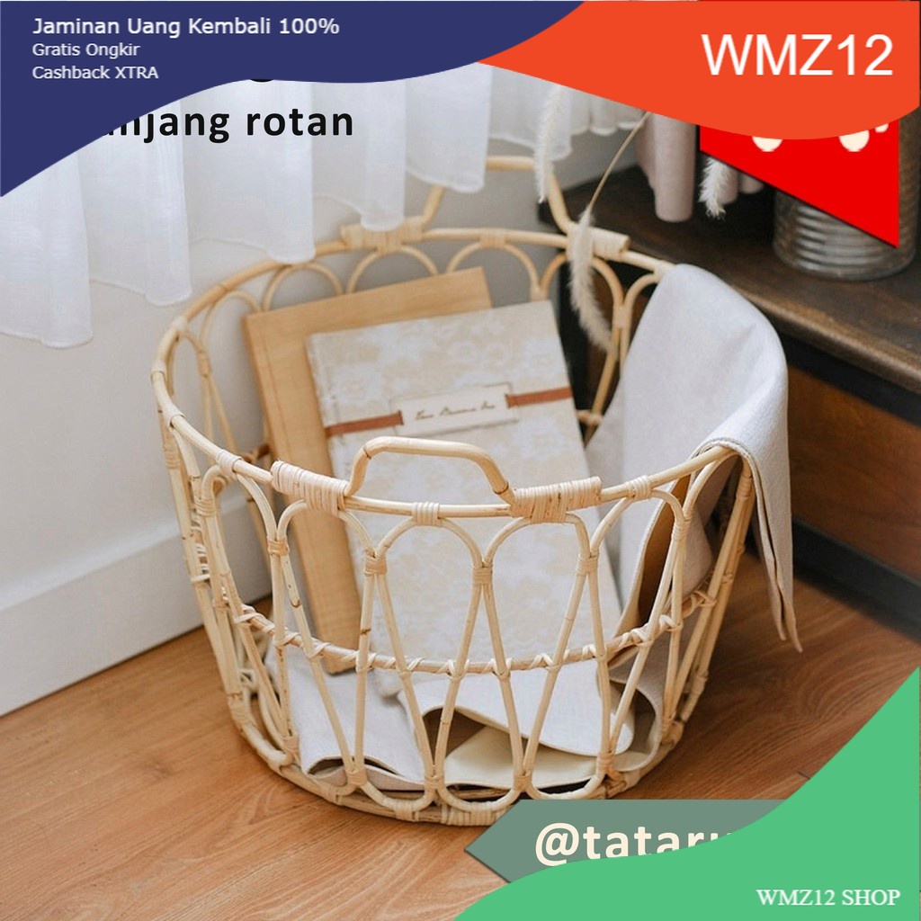 Jual MIRYEO - Keranjang Baju Laundry Rotan Serbaguna Handmade Rattan ...