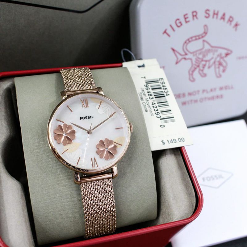Jual ORIGINAL JAM TANGAN FOSSIL MEWAH ROSEGOLD | Shopee Indonesia