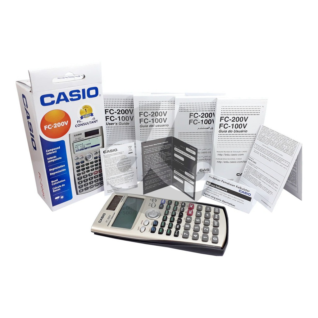 Jual Kalkulator Casio FC-200V Scientific Calculator FC 200 V Financial ...