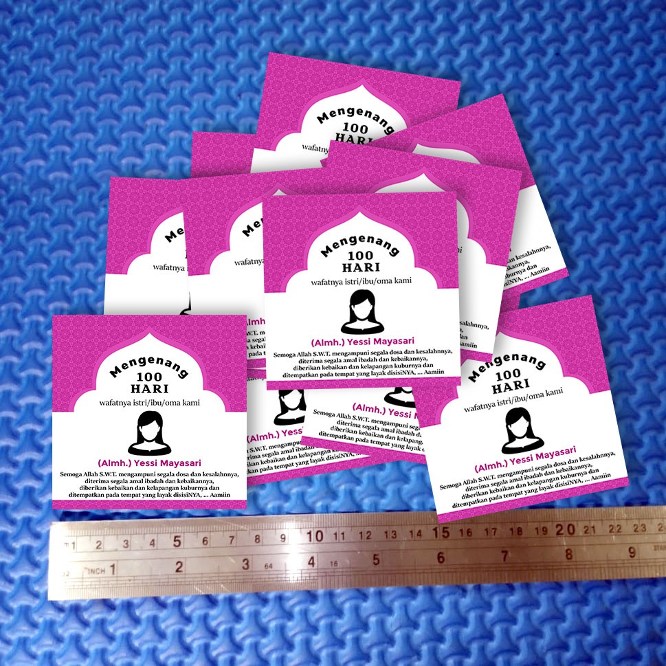 Jual STIKER LABEL ACARA MENGENANG WAFATNYA HAUL 40 100 HARI STICKER ...
