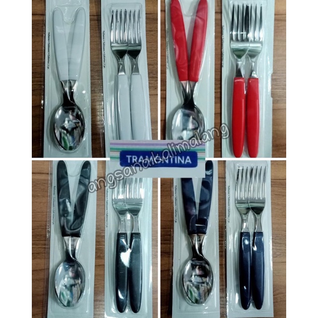 Jual Tramontina Ipanema Series Sendok Makan Garpu Makan Stainless Steel Set Isi 2 Pcs | Shopee ...