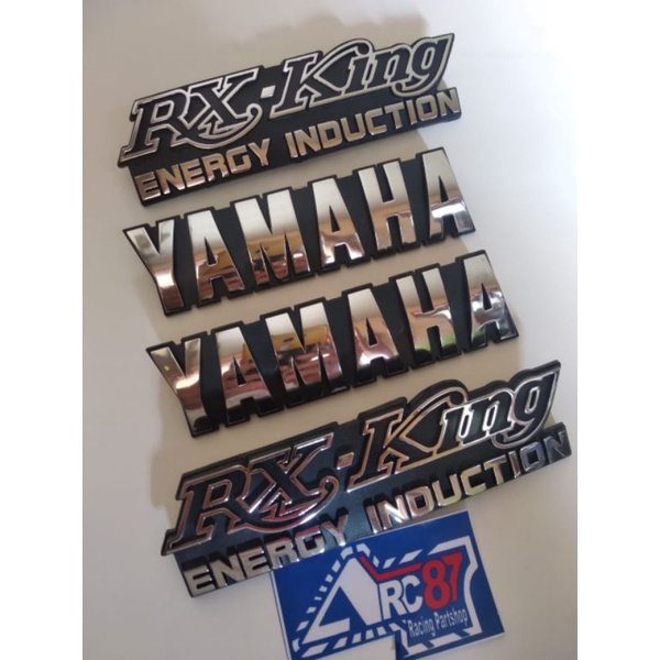 Jual EMBLEM SET YAMAHA + RX KING ( CHROME) | Shopee Indonesia