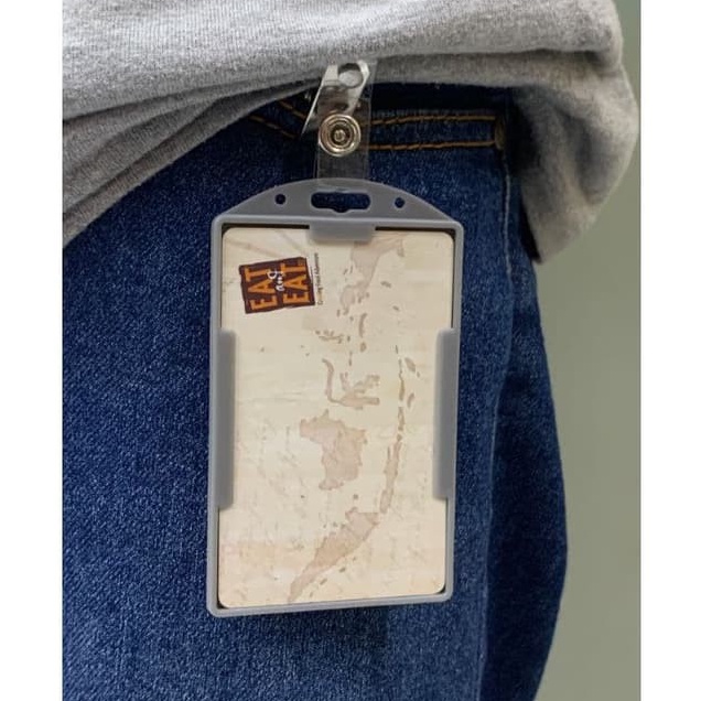 Jual name-tag-holder id card-mika jepit besi Murah | Shopee Indonesia