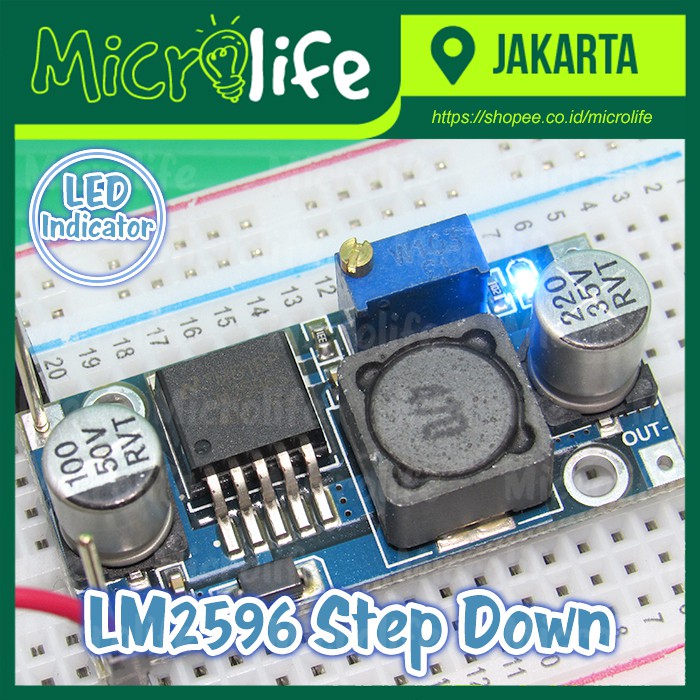 Jual LM2596 Adjustable DC-DC Step Down Module | Shopee Indonesia