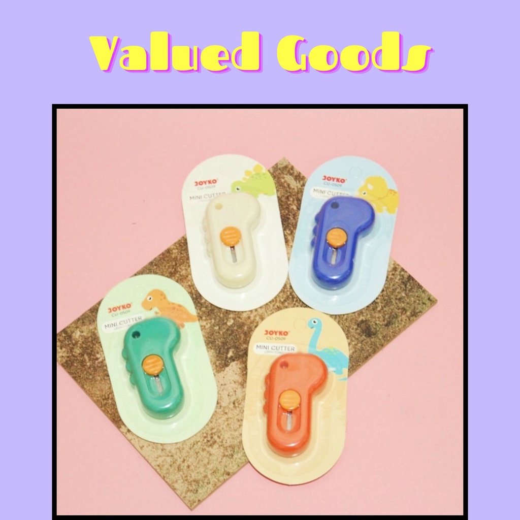 Jual Cutter Mini Joyko Dinosaurus CU0509 - HIJAU OREN BIRU - pisau ...