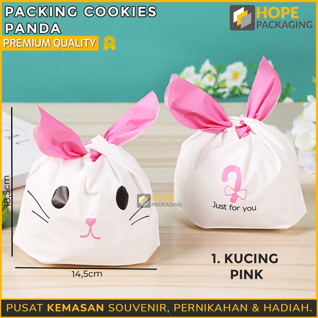 Jual [5 Pcs] Packing Cookies Panda Kemasan Kue Ultah / souvenir ...