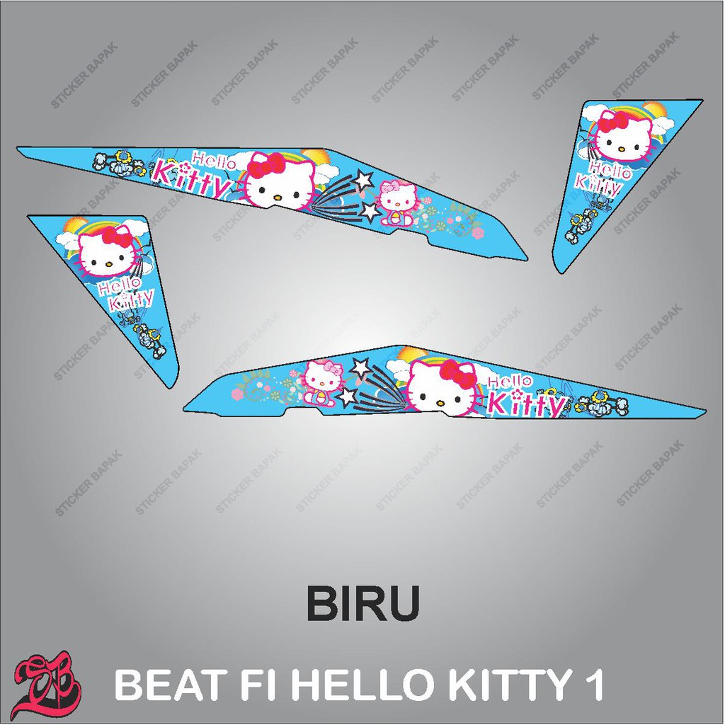 Jual STIKER STRIPING LIST MOTOR BEAT FI LAMA HELLO KITTY 1 STICKERBAPAK ...
