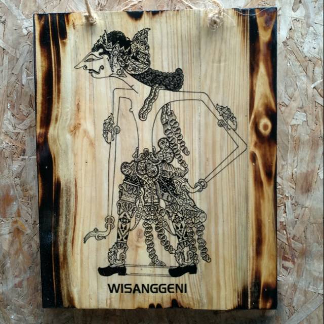 Jual LUKISAN KAYU WAYANG WISAGENI HIASAN INTERIOR KAFE SOUVENIR KAYU ...