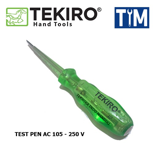 Jual TEKIRO Test Pen AC / Tespen AC 105 - 250 V / AC Tester Screwdriver ...