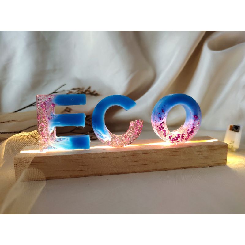 Jual Resin Lamp | Lampu Tidur Nama | Lampu Tidur Resin | Shopee Indonesia