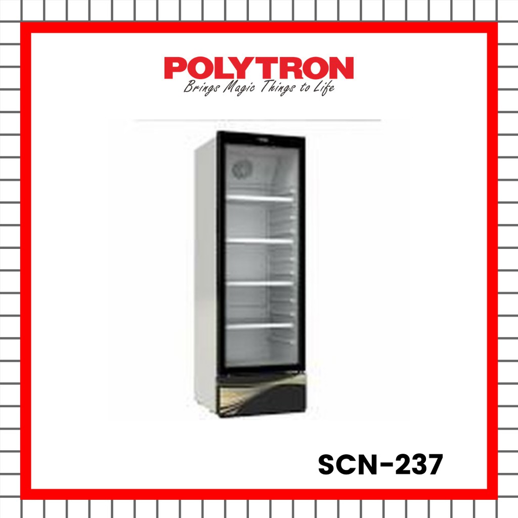 Jual SHOWCASE POLYTRON SCN-237 285 Liter / SCN237 - Black | Shopee ...