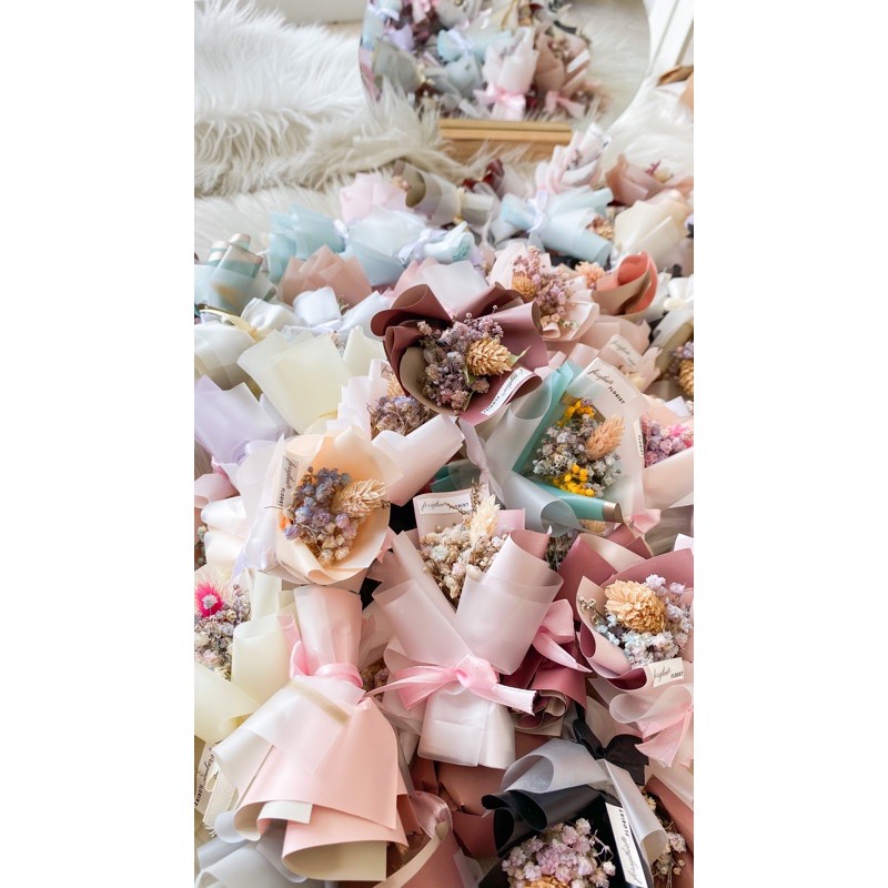 Jual BOUQUET DRIED FLOWER MINI BUKET BUNGA KERING KECIL SMALL FLORIST ...