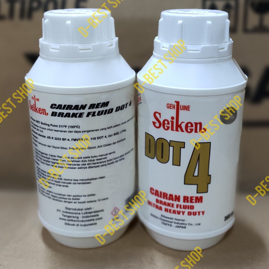 Jual Minyak rem / BRAKE FLUID " SEIKEN " DOT4 | DOT 4 - 300 ml | Shopee Indonesia