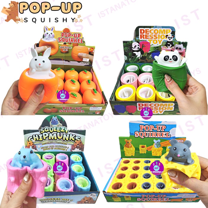 Jual Mainan Squishy Pop up Animal / Squishy Anti stress | Shopee Indonesia