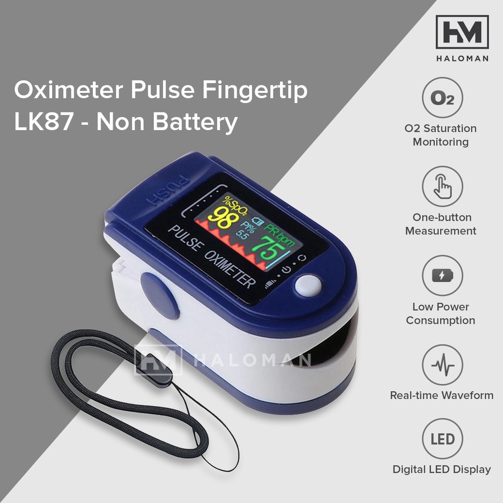 Jual Fingertip Pulse Oximeter Lk87 - Alat Cek Saturasi Oksigen Jantung ...